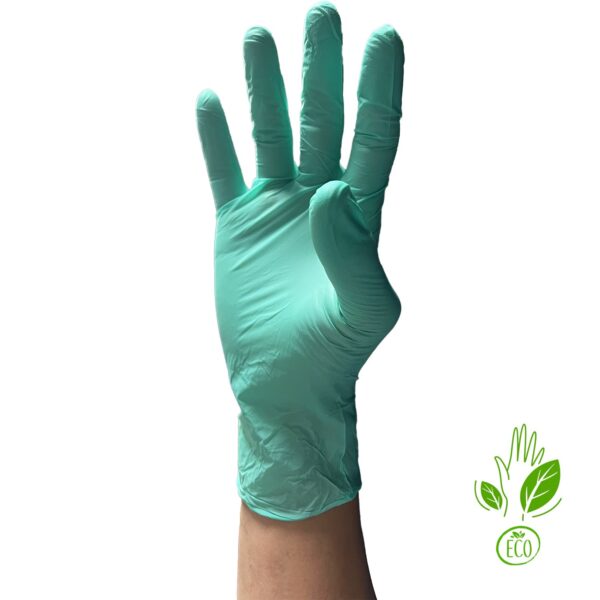 Green Biodegradable Nitrile Gloves - 4mil